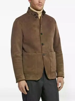 Zegna Shearling Il Conte Jacket - Brown