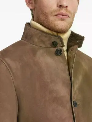 Zegna Shearling Il Conte Jacket - Brown