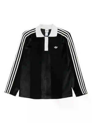 Adidas Winterised Soccer Polo Top - Black