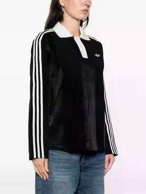 Adidas Winterised Soccer Polo Top - Black