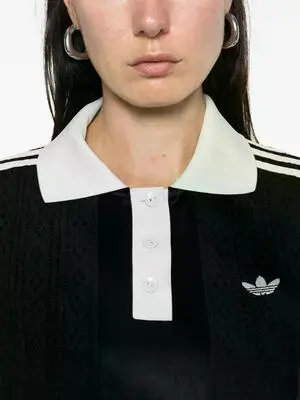 Adidas Winterised Soccer Polo Top - Black
