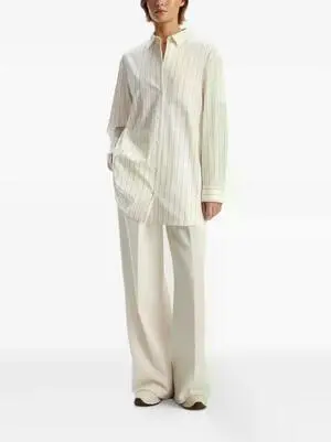 12 STOREEZ Striped Shirt - Neutrals