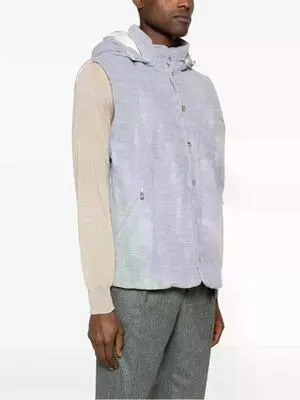 Brunello Cucinelli Corduroy Down Gilet - Grey