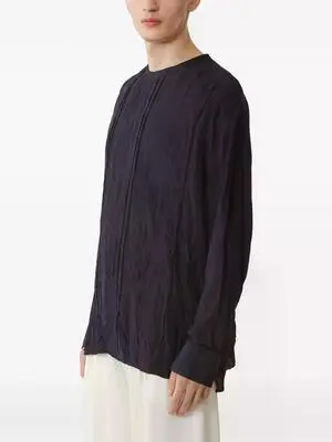 LANVIN Seam-detailed Shirt - Blue