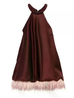 ROSANNA OCAMPO Aria Halterneck Mini Dress