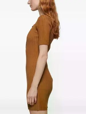 Lhd Button Knit Samphire Dress - Brown