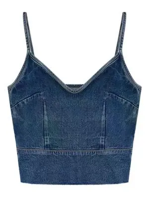 ALLSAINTS Spaghetti-strap Denim Top