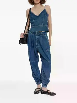 ALLSAINTS Spaghetti-strap Denim Top
