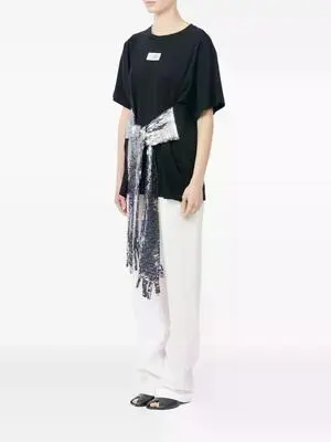 MAISON MARGIELA Sequin Embellished T-shirt - Black