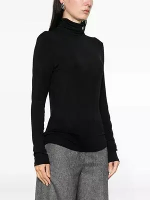 Marc O'polo Long-sleeve Jersey Turtleneck - Black