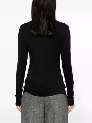 Marc O'polo Long-sleeve Jersey Turtleneck - Black