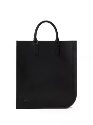 LANVIN Top Handle Shoulder Tote Bag - Black