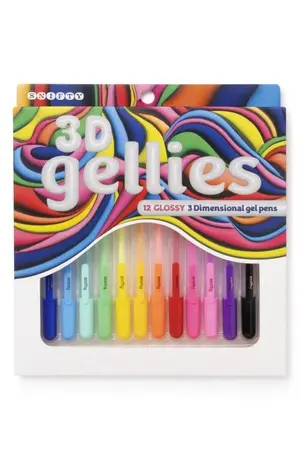 SNIFTY 3d Gellies Set Of 12 Gel Pens - Multi