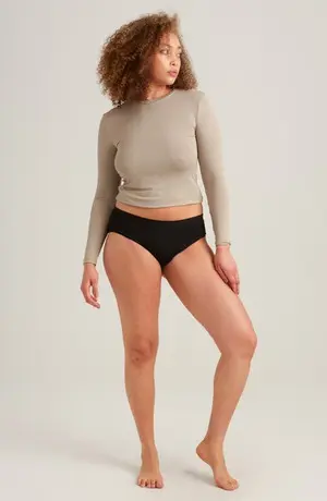 SAALT Period & Leakproof High Absorbency Comfort Briefs - Black
