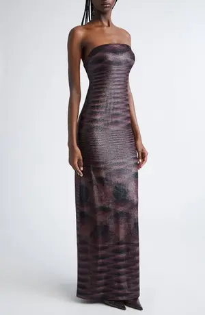 Missoni Flame Pattern Knit Dress
