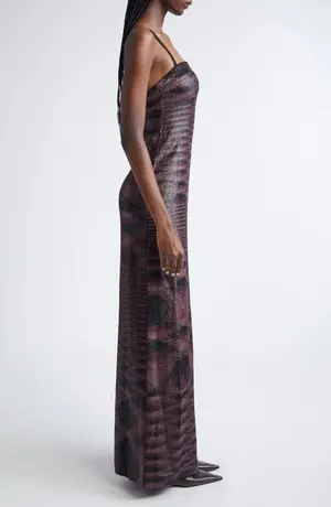 Missoni Flame Pattern Knit Dress