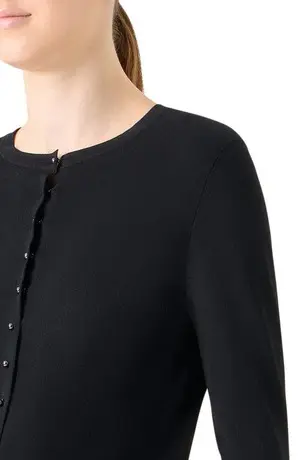 Akris Crop Crewneck Cardigan