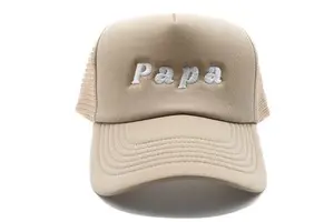 REY TO Z Embroidered Trucker Hat - Khaki