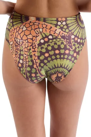 Kenny Flowers High Waist Reversible Bikini Bottom