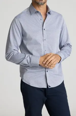 UNTUCKIT Daltrey Wrinkle Resistant Button-up Shirt - Grey