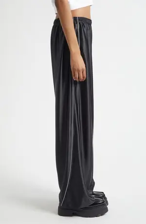 Alexander Wang Reflective Piping Stretch Faille Track Pants