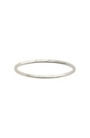 MADE BY MARY Hammered Stacking Ring - Silver