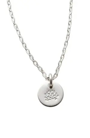 MADE BY MARY November Birth Flower Necklace - Silver