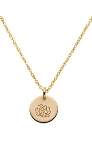 MADE BY MARY July Birth Flower Necklace - Gold Filled