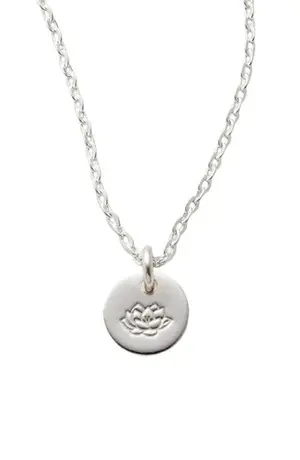 MADE BY MARY July Birth Flower Necklace - Silver