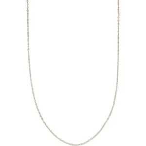 MADE BY MARY Adjustable Flat Cable Chain Silver