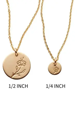 MADE BY MARY February Birth Flower Necklace - Silver