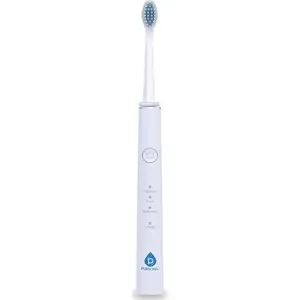 PURSONIC Usb Rechargeable Sonic Toothbrush With 12 Brush Heads - White