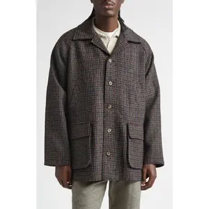 De Bonne Facture Forest Houndstooth Wool Tweed Jacket