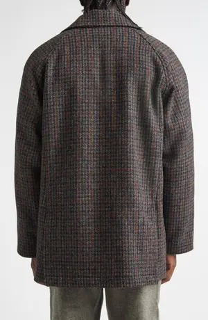 De Bonne Facture Forest Houndstooth Wool Tweed Jacket