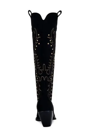 AZALEA WANG Beckett Western Boot - Black