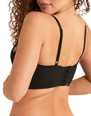 ADORE ME Carole Contour Demi Bra - Plaid Black