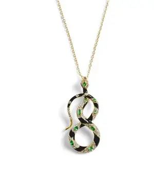 BILL SKINNER STUDIO Bejewelled Pendant Necklace - Snake