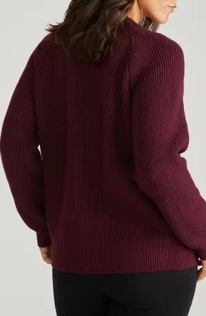 Universal Standard Vicki Zip-up Cardigan - Gamay