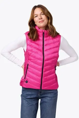 MOBILE WARMING Backcountry Xtera Packable Heated Puffer Vest - Pink