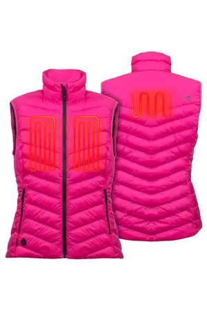 MOBILE WARMING Backcountry Xtera Packable Heated Puffer Vest - Pink
