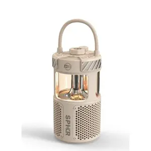 MEE AUDIO Lightspkr Bluetooth Wireless Speaker W/ Camping Lantern - Desert Sand