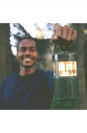 MEE AUDIO Lightspkr Bluetooth Wireless Speaker W/ Camping Lantern - Forest Green