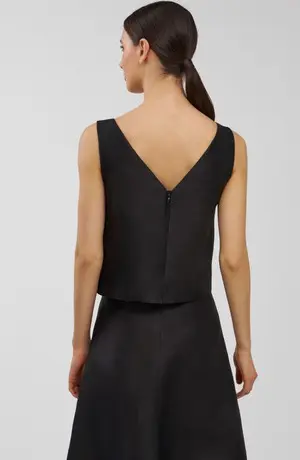 KAY UNGER Anita Floral Appliqué Sleeveless Top