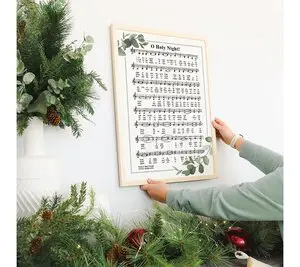 SINCERE SURROUNDINGS 24' O Holy Night Hymn Thin Frame - One-color