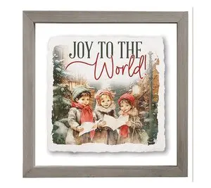 SINCERE SURROUNDINGS 10' Joy To The World Float Ing Frame Art