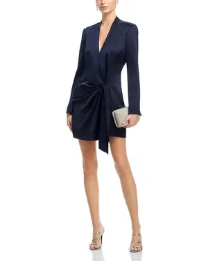 Cinq À Sept Irma Twist Mini Dress - Navy