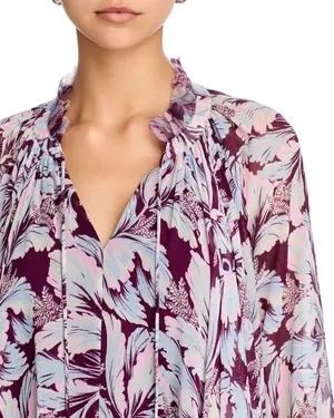 Cinq À Sept Multi Tulip Mini Dress - Deep Plum