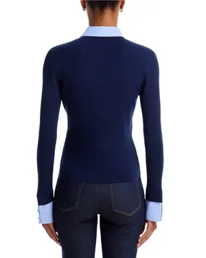 Cinq À Sept Soma Collared Cardigan