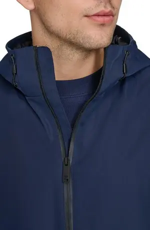 Dockers Hooded Rain Jacket - Navy