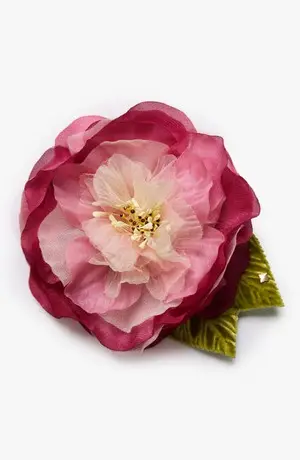 HELENA SIMON Camellia Floral Brooch